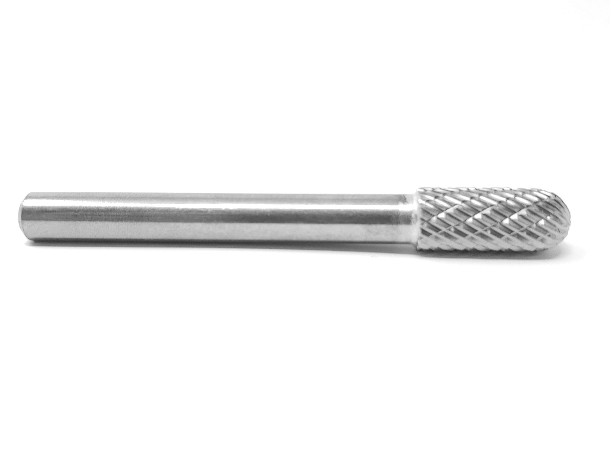 HELONGCO SC-2 Double Cut Cylindrical Radius End Carbide Burr Bit, 5/16 ...