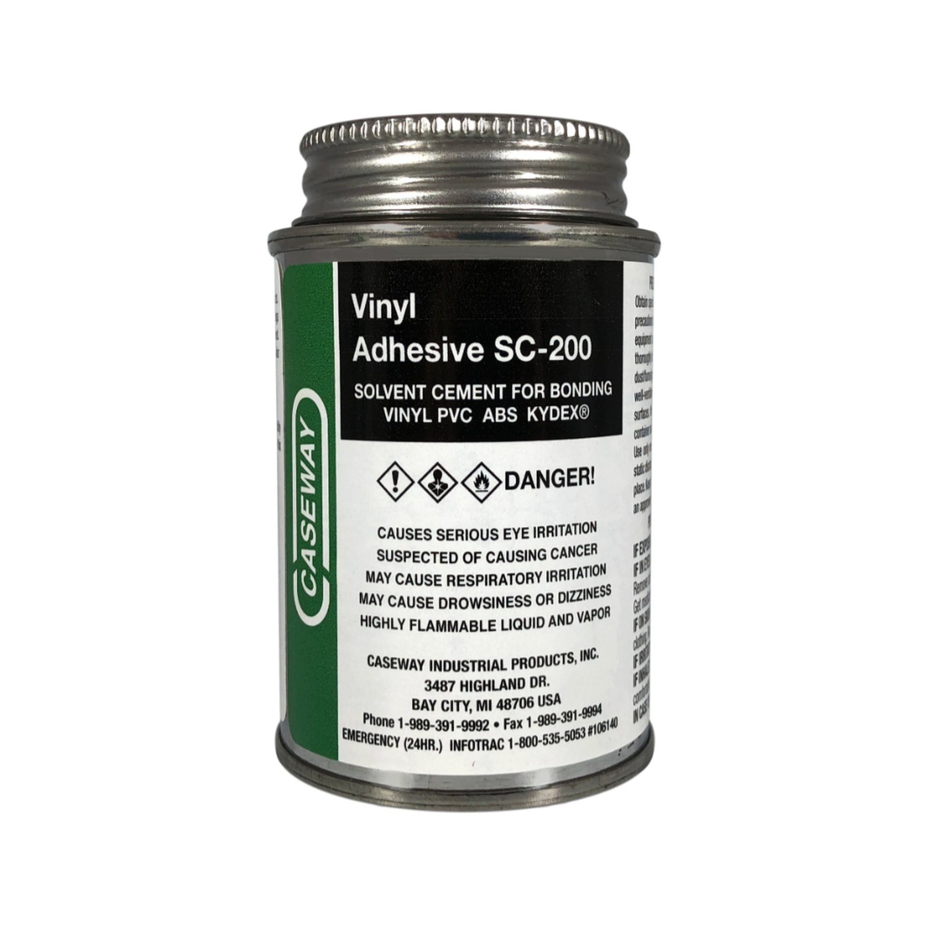 SC-200 Rigid Vinyl & PETG Solvent Cement - 1/4 pint (4 fl oz) - Walmart.com