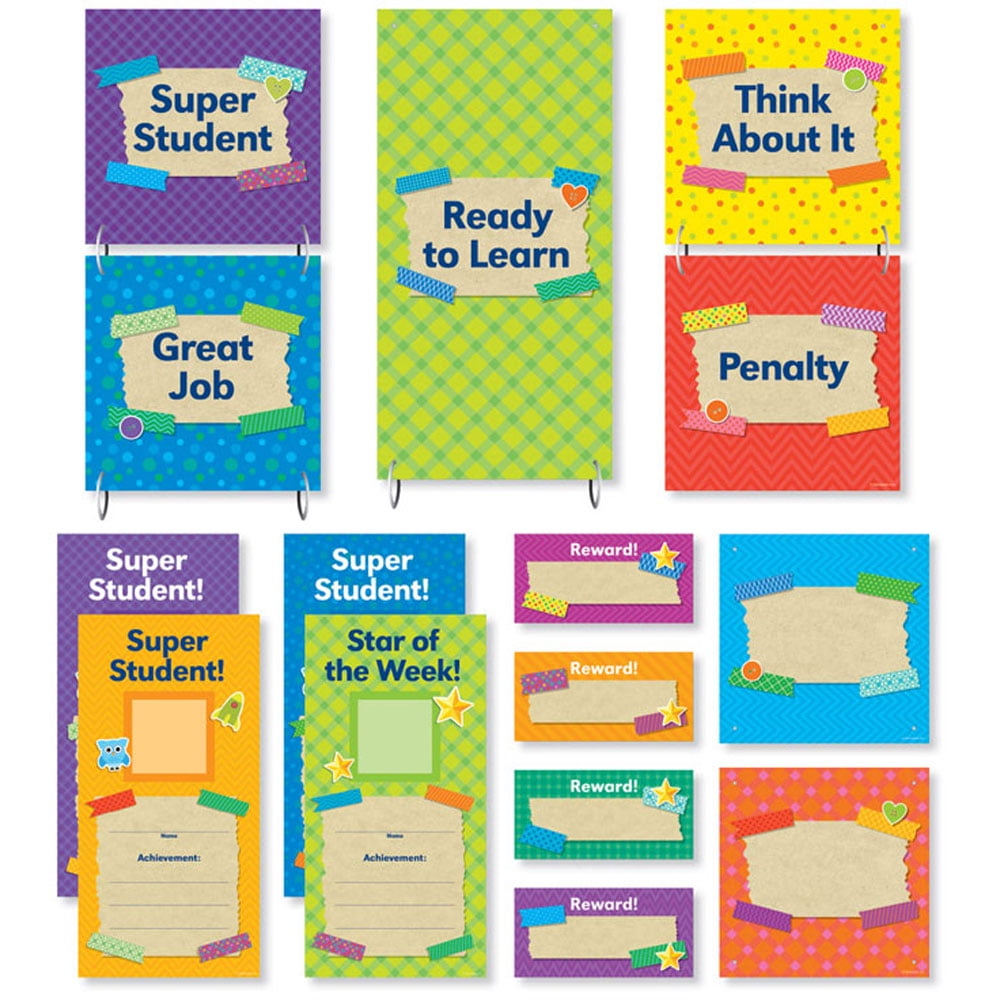 Scholastic Teaching Resources SC-812784 Tape It Up Behavior Chart Mini ...