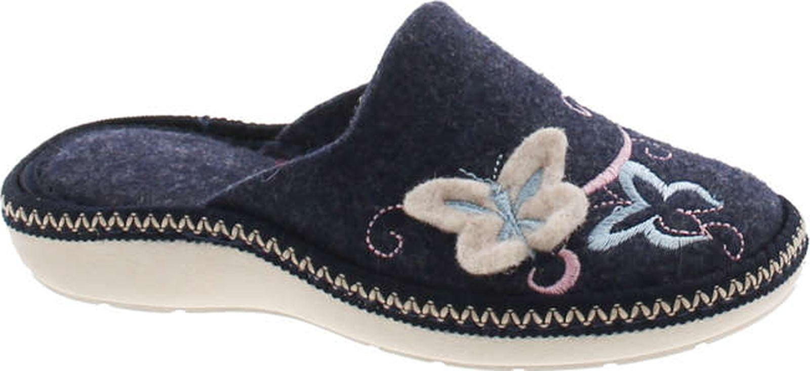 SC Home Collection Girls 18317 Natural Wool Butterly Embroidered House ...