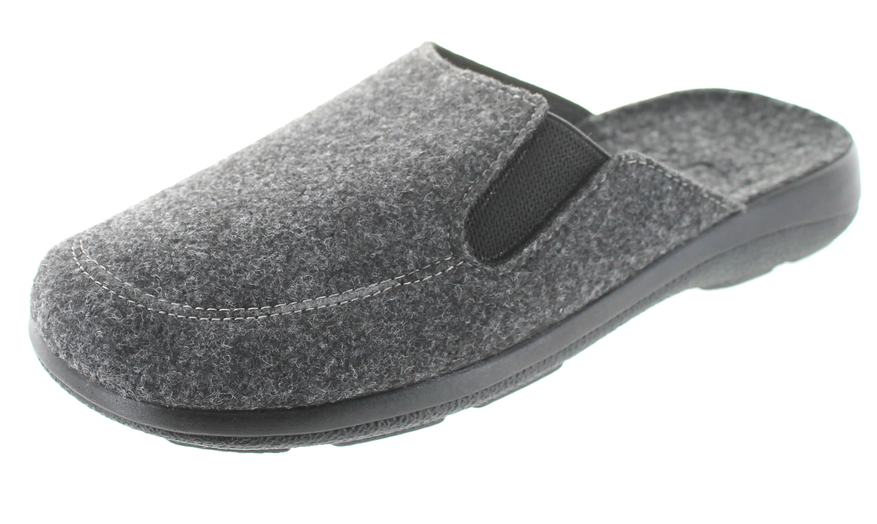 SC Home Collection Mens Closed Toe Open Back Elastic Gore Slippers ...