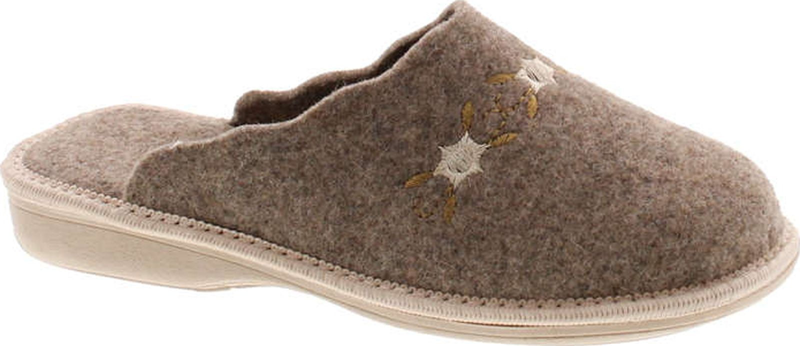 SC Home Collection Womens 12317 Natural Wool Embroidered Cozy House ...