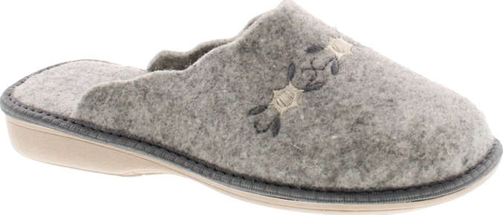 SC Home Collection Womens 12317 Natural Wool Embroidered Cozy House ...