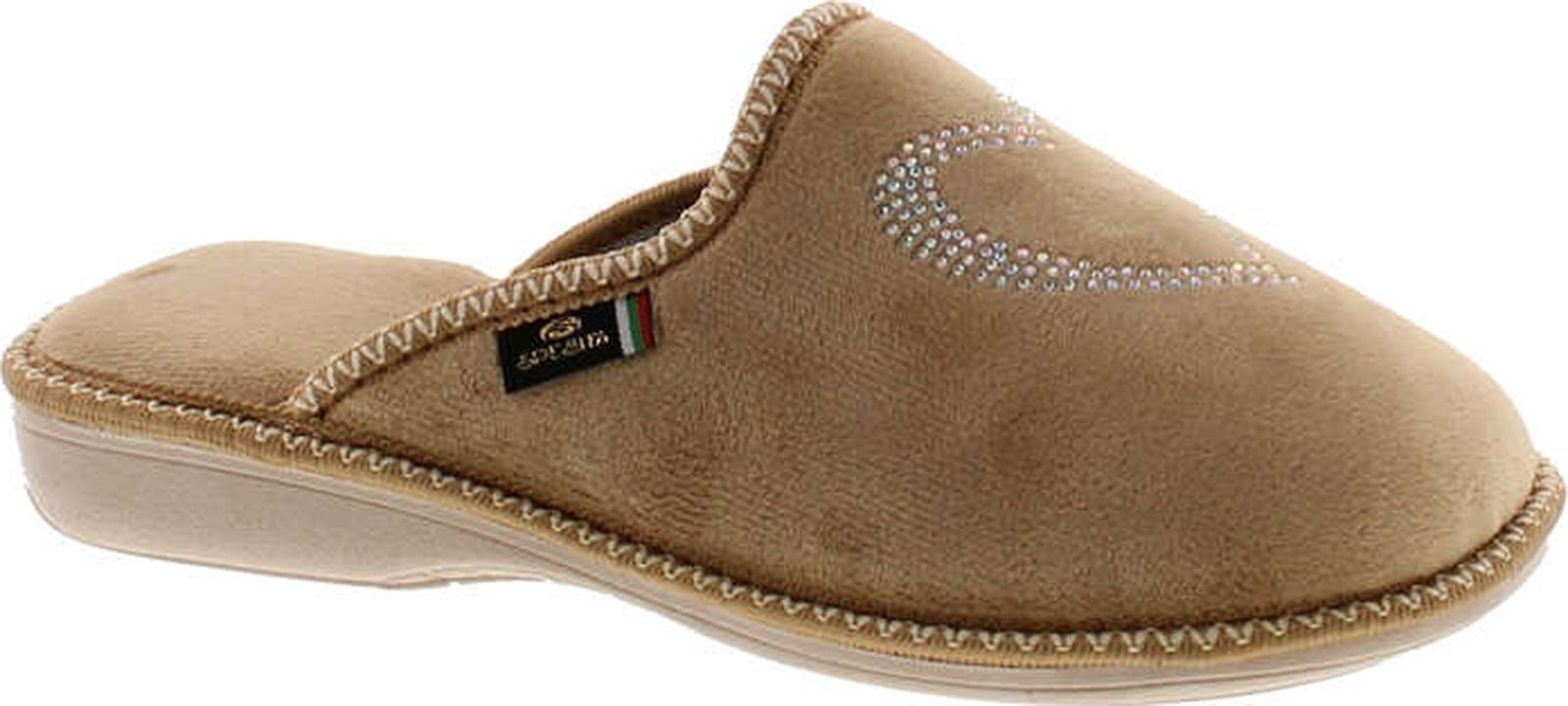 SC Home Collection Womens 12517 Plush Heart Cozy House Slippers Made in ...