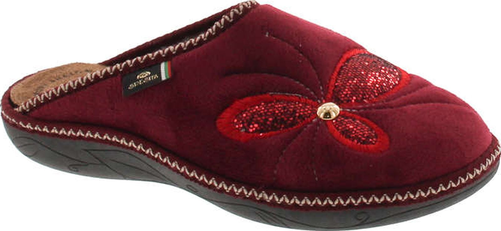SC Home Collection Womens 13117 Plush Embroidered Cozy House Slippers ...