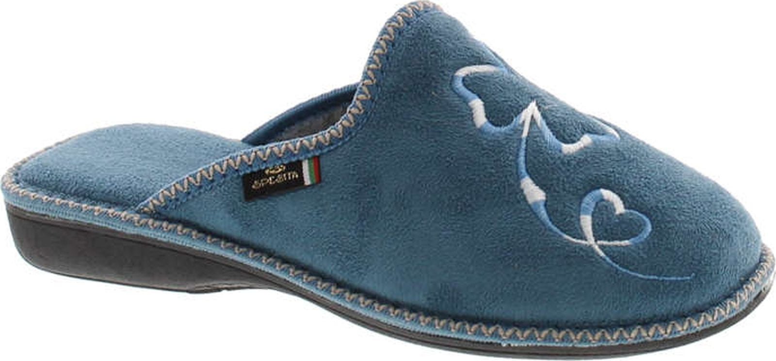 SC Home Collection Womens 14117 Plush Embroidered House Slippers Made ...