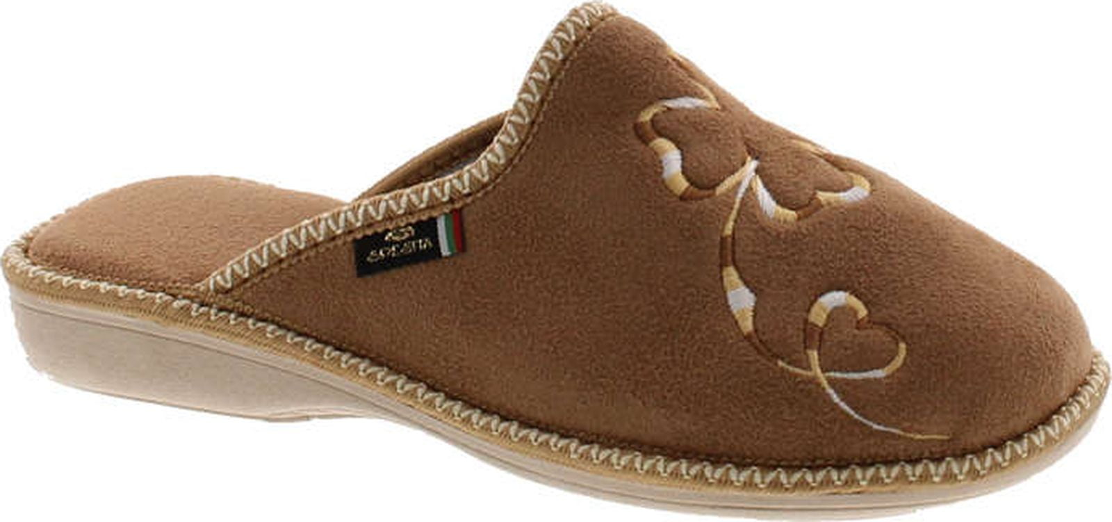 SC Home Collection Womens 14117 Plush Embroidered House Slippers Made ...