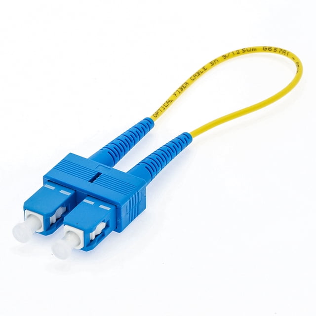 SC Singlemode Fiber Optic Loopback Tester Cable - Walmart Business Supplies