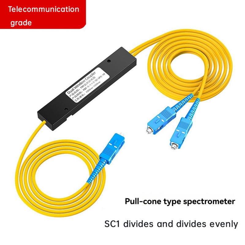 SC/ 1/2 Fiber Optical Splitter Fiber Optic Pigtail Splitter Dual Window ...