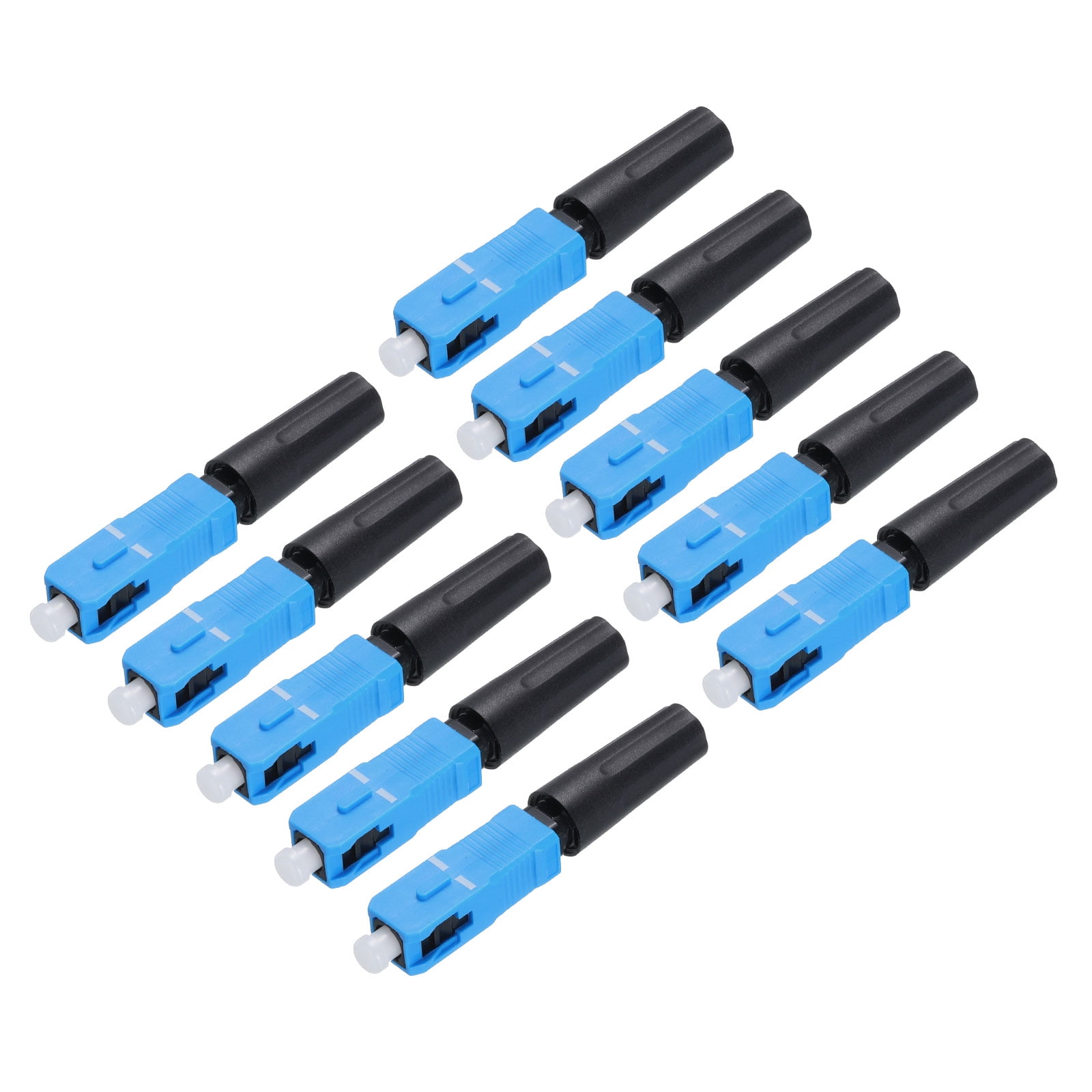 SC UPC Fiber Optic Quick Connector, Single Mode Straight SC Fiber Optic Fast Connectors Adapter ...