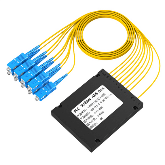 SC/UPC Fiber Optic Splitter Box PLC Splitter ABS Box Fiber Optical ...
