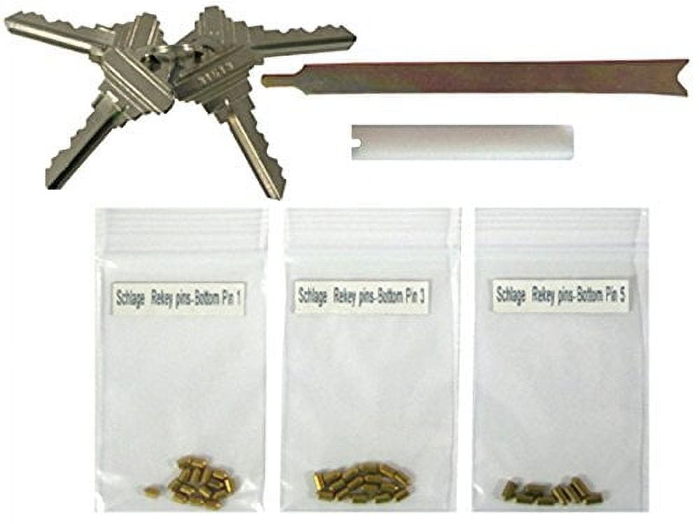 SC1 Compatible Keyway Rekey Kits Rekeying with Keys Set 4 Keys 5 Pins 8 Locks - Walmart.com