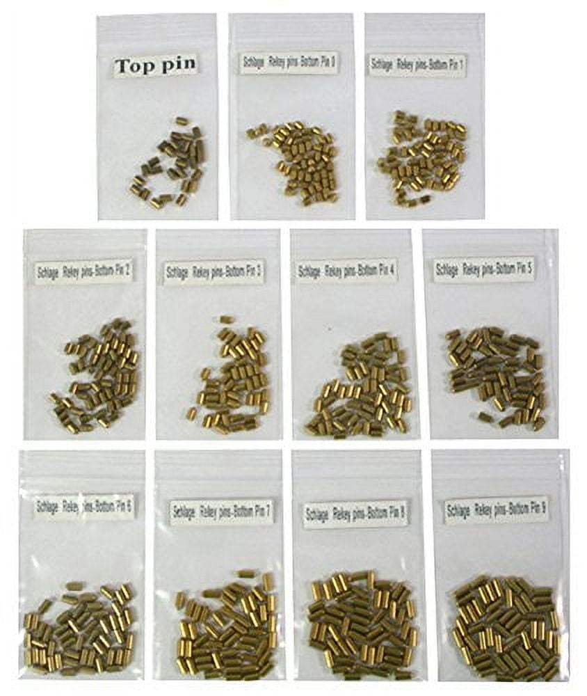 SC1 / SC4 Compatible Keyway Re-Key Kit Bottom Pins #0 to #9 with 100 of ...