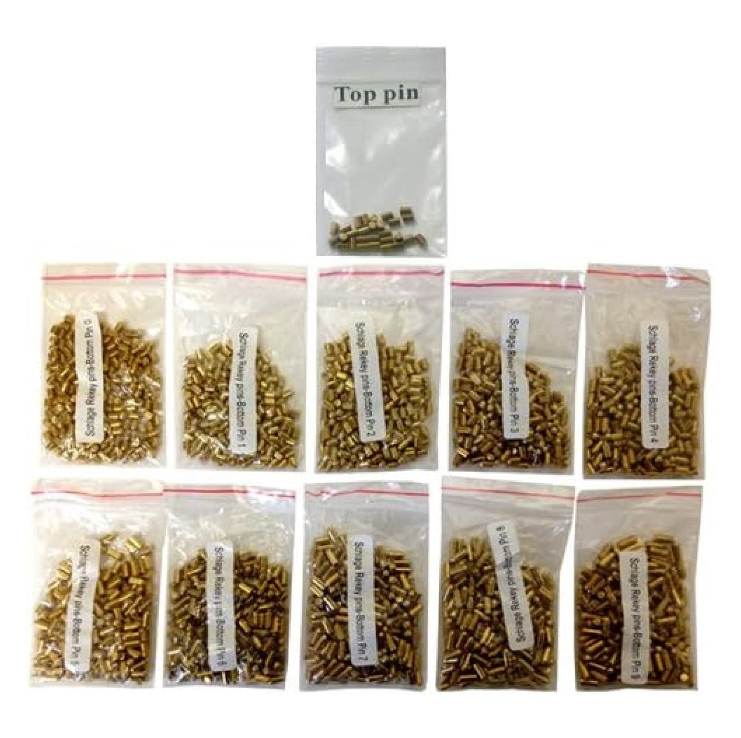 SC1 / SC4 Compatible Keyway Re-Key Kit Bottom Pins #0 to #9 with 200 of ...