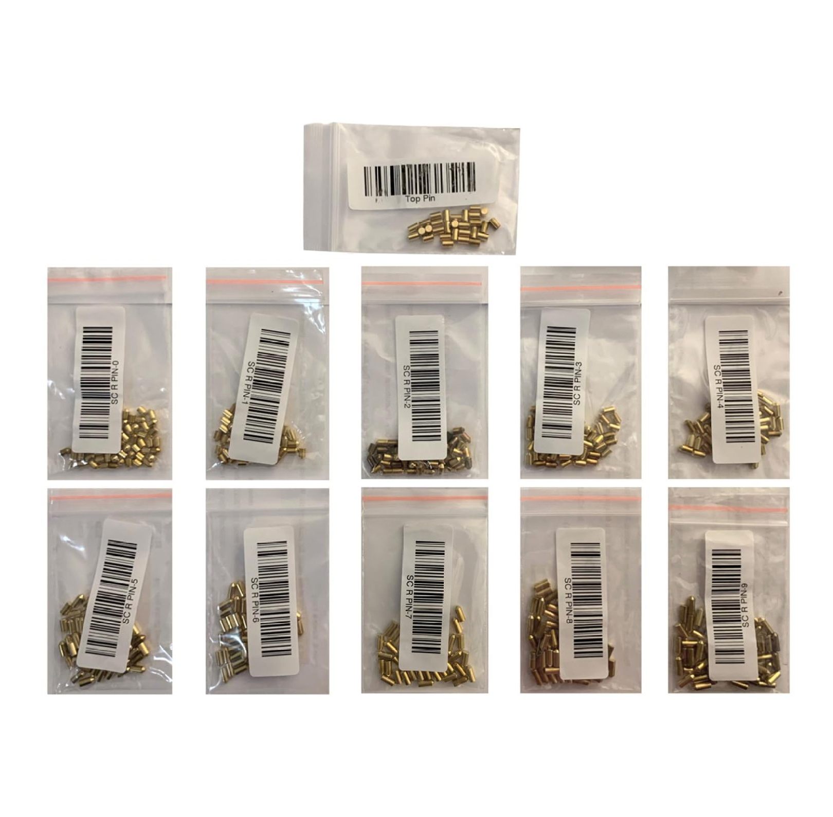 SC1 / SC4 Compatible Keyway Re-Key Kit Bottom Pins #0 to #9 with 50 of ...