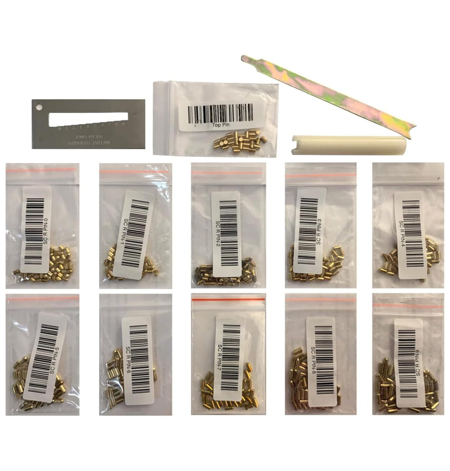 SC1 / SC4 Compatible Keyway Re-Key Kit Bottom Pins #0 to #9 with 50 of ...