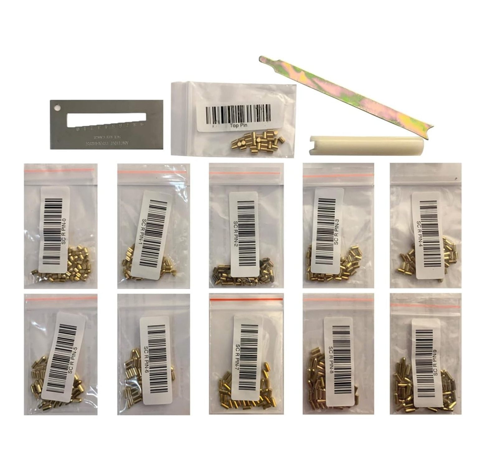 SC1 / SC4 Compatible Keyway Re-Key Kit Bottom Pins #0 to #9 with 50 of ...