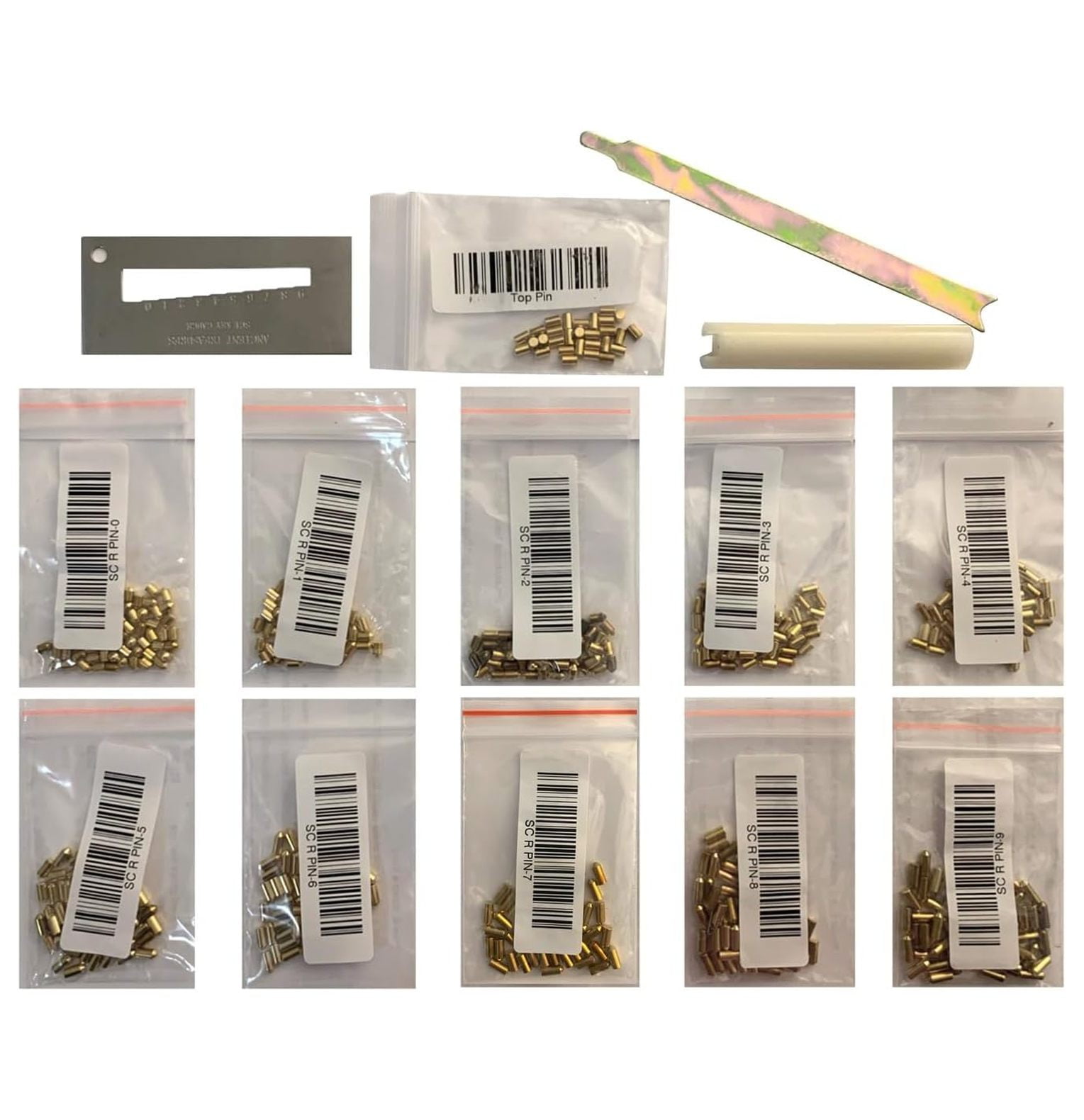 SC1 / SC4 Compatible Keyway Re-Key Kit Bottom Pins #0 to #9 with 50 of ...
