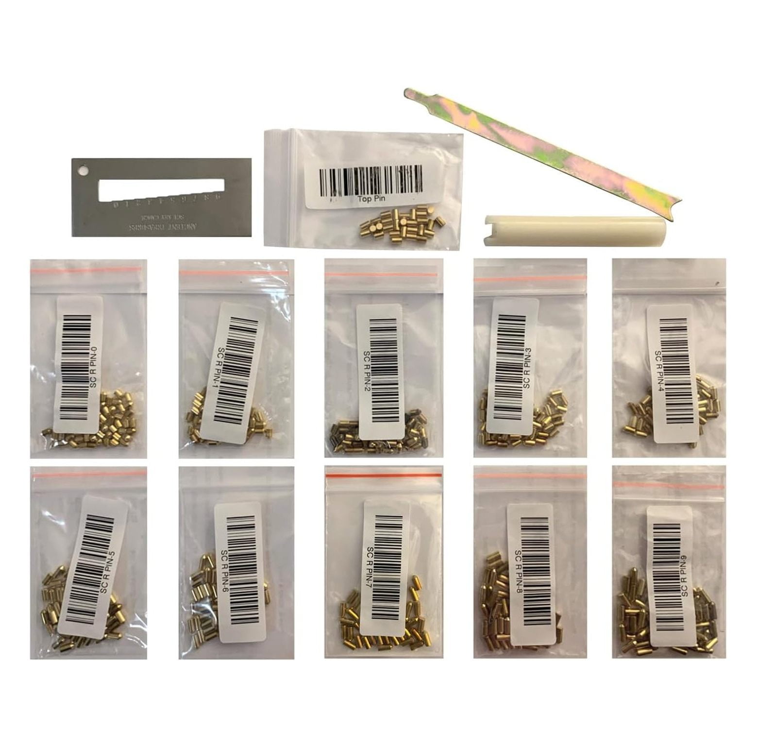 SC1 / SC4 Compatible Keyway Re-Key Kit Bottom Pins #0 to #9 with 50 of Each pin and More SC ...