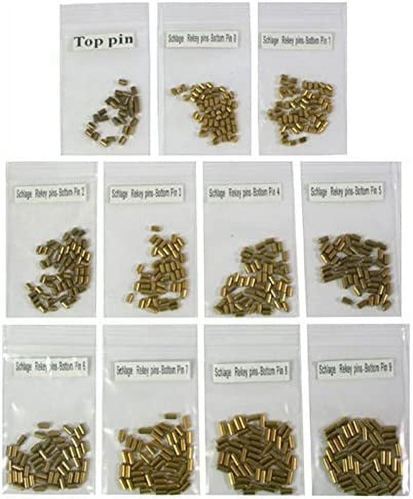 SC1 / SC4 Schlage Compatible Keyway Re-Key Kit Bottom Pins #0 to #9 ...