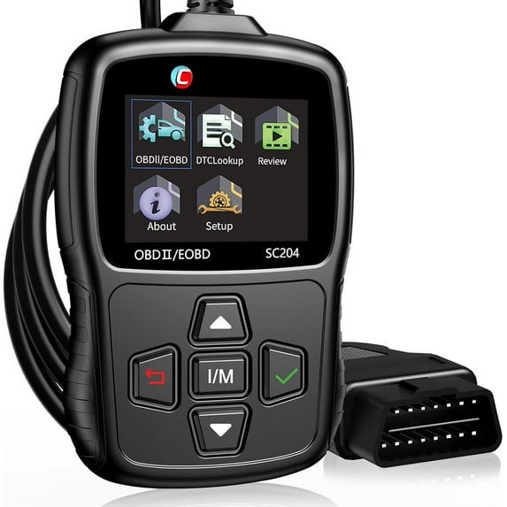 SC204 OBD2 Scanner Diagnostic Tool, Check Engine Code Reader With Reset ...