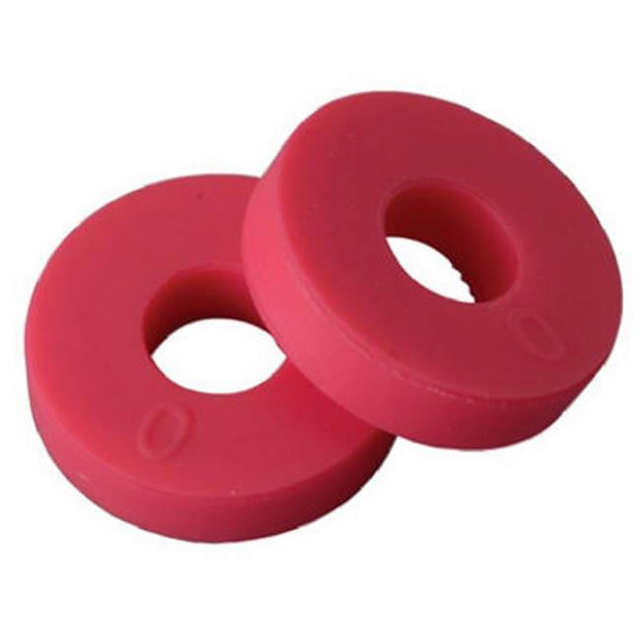 SC2096 2 Pack, 0.53 in. Red, 0 Flat Rubber Faucet Washer - Pack of 5 ...