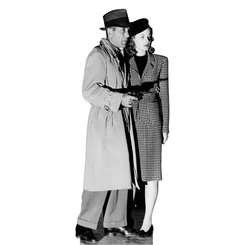 SC2319 Bogie With Gun and Bacall Cardboard Cutout Standee Standup ...