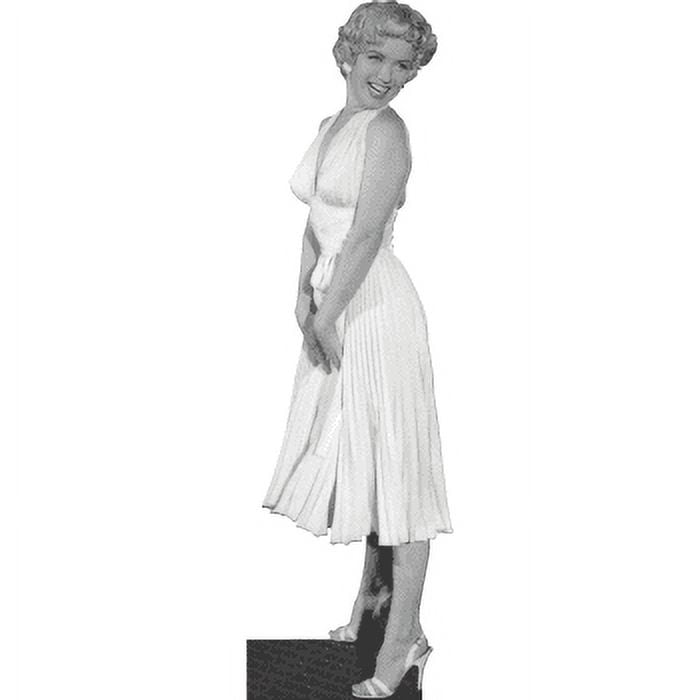 SC2383 Marilyn Monroe Grate White Dress Cardboard Cutout Standup ...