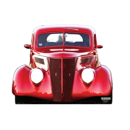 SC2448 Classic De Ville Red Car Cardboard Cutout Standee Standup ...