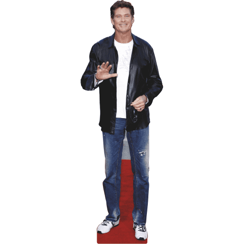 SC2528 David Hasselhoff Blue Jeans Cardboard Cutout Standee Standup ...