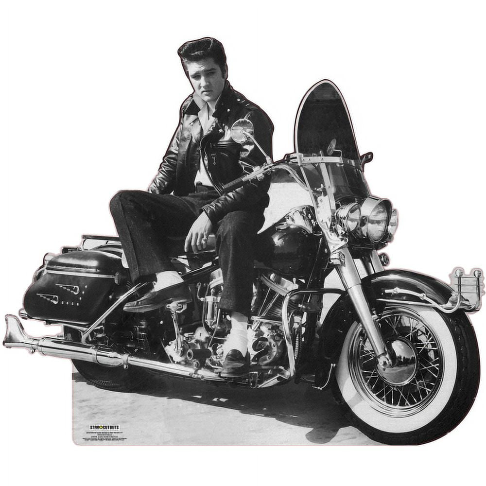 SC2552 Elvis Motorcycle Cardboard Cutout Standee Standup - Walmart.com