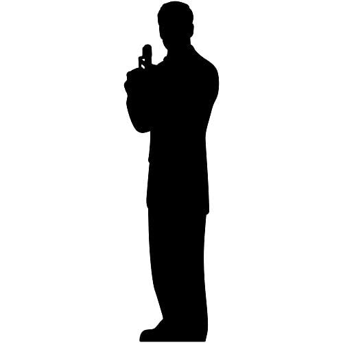 SC3 Secret Agent Male Silhouette Single Pack Cardboard Cutout Standup ...