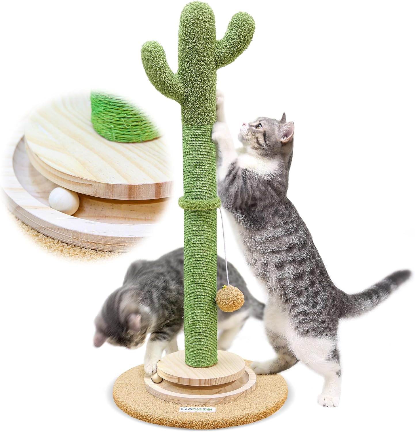 SC30 Tall Scratching Post for Cats, 30in Cactus Cat Scratching Post Cat ...