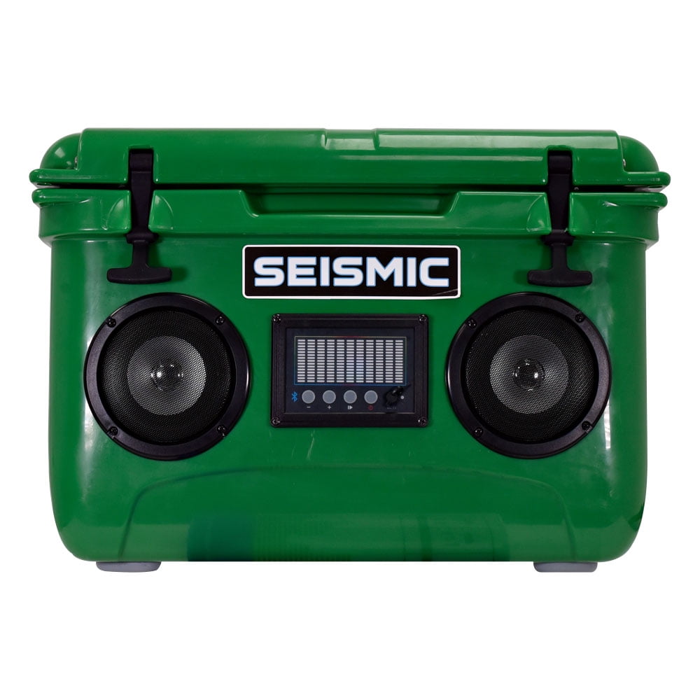 SC37WS-Green - 37 Quart Green Hard Cooler Box with Built-In Bluetooth ...