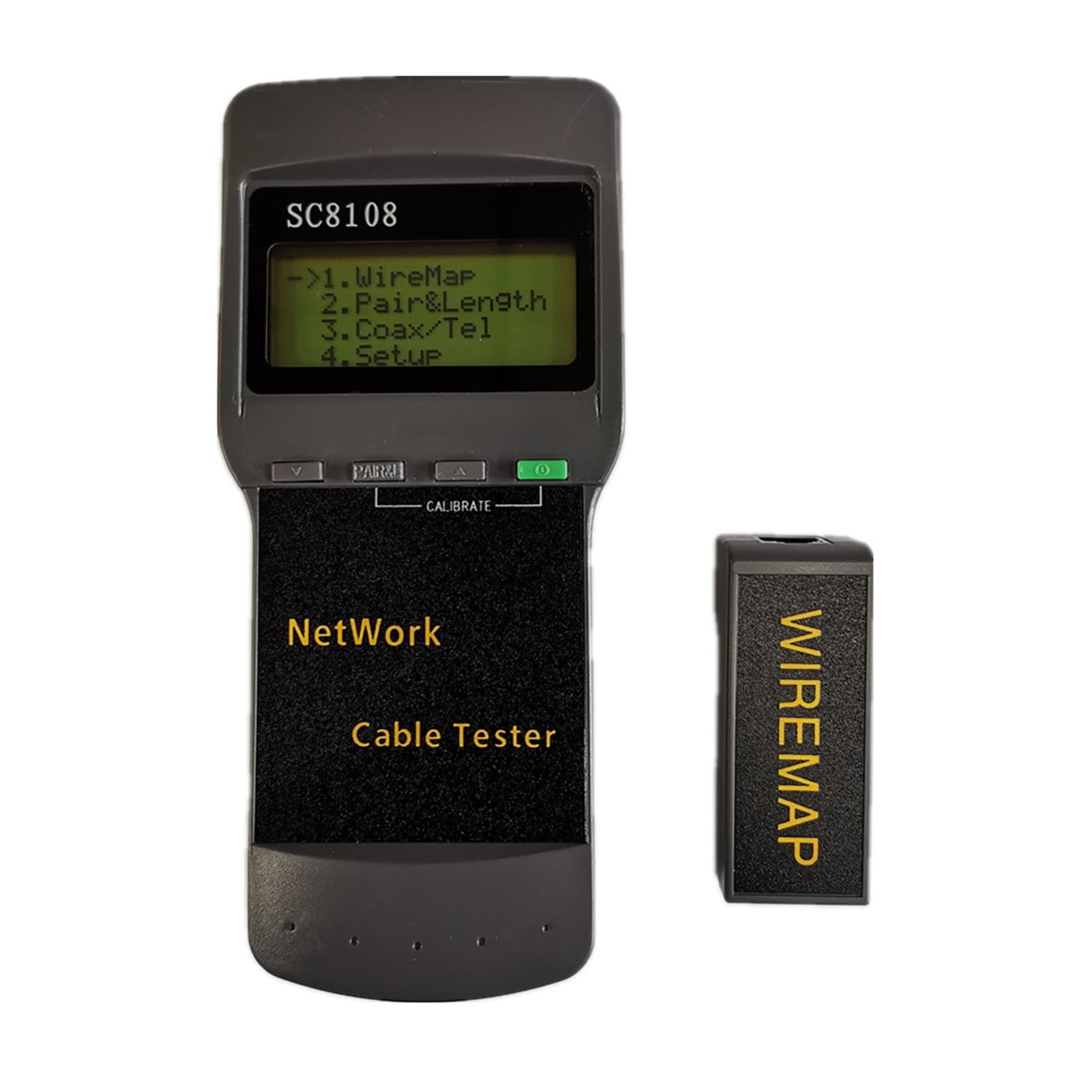 SC8108 Portable LCD Network Tester Meter LAN Phone Cable Tester Meter ...