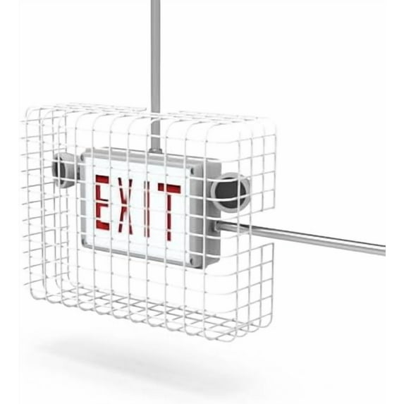 SC900-W1 Universal Mount, Exit Sign Damage Stopper Cage, Protective ...