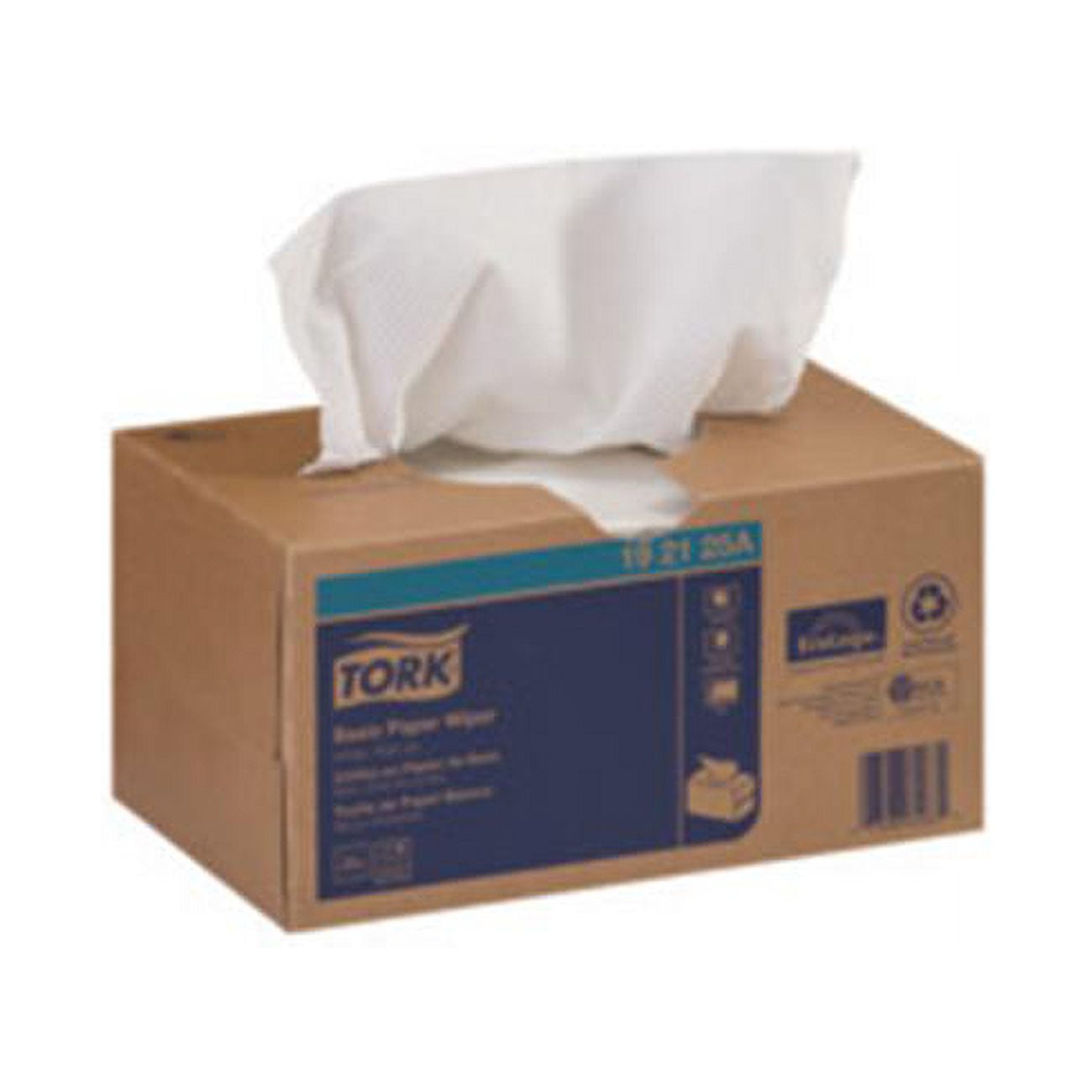 SCA 192125A 9 x 10.25 in. Tork Basic Paper Wiper with Pop-up Box, White ...