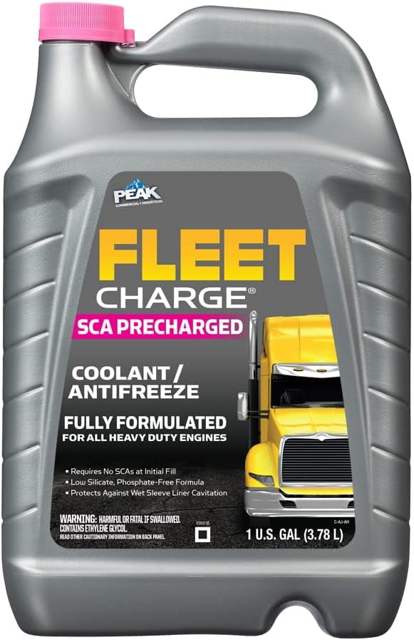 Fleet Charge SCA Precharged Concentrate Antifreeze and Coolant for All Heavy Duty Engine Cooling ...