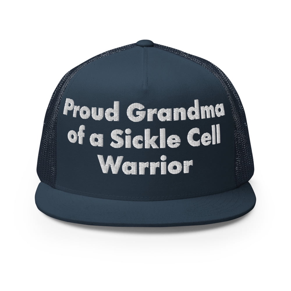 SCA Sickle Cell Anemia Awareness Embroidered Trucker Cap, Proud Grandma ...