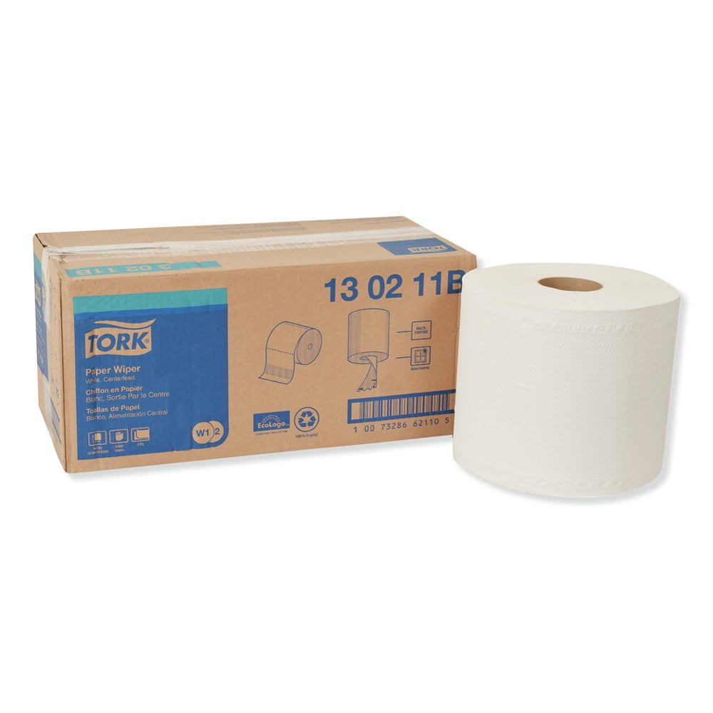 SCA Tissue North America Paper Wipes Centerfeed, 2Ply, White - 2 Rolls ...