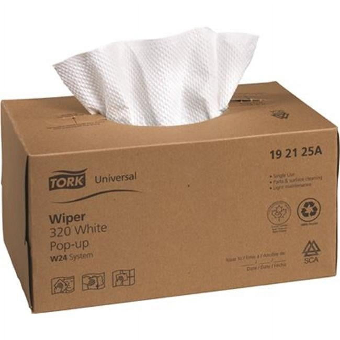 SCA Tissue SC Basic Paper Wiper Popup - White - Walmart.com