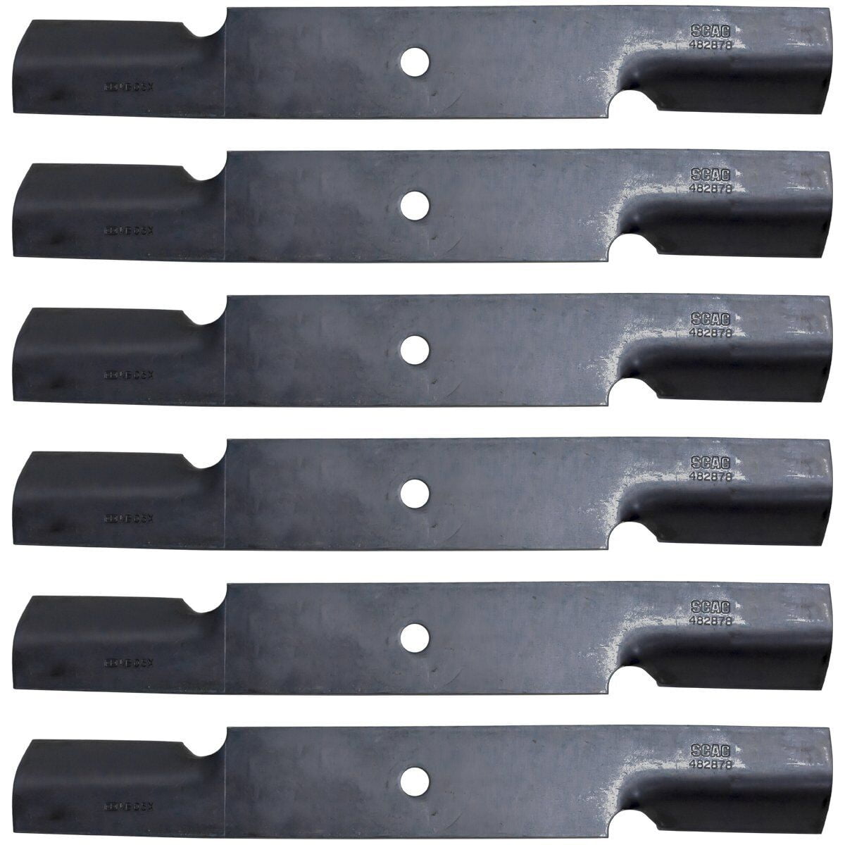 SCAG Genuine OEM 6 Pack 18" Cutter Blades 482878 for 52" Deck - Walmart ...