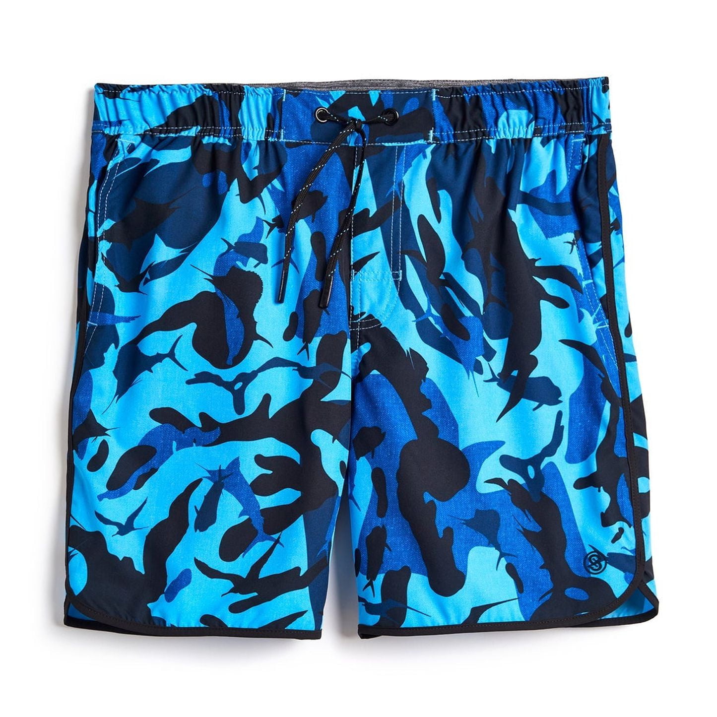 SCALES Frigate Camo Captain Snacks Volleys Frigate Blue Camo, Medium Shorts - Walmart.com