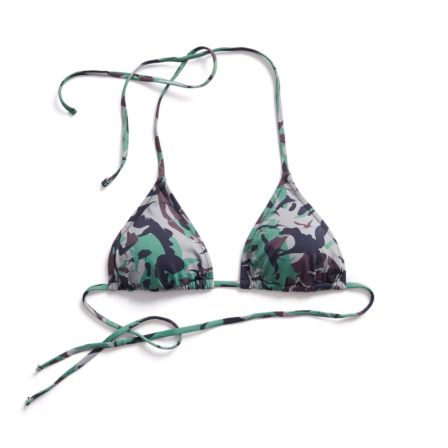 SCALES Frigate Camo Triangle Top Tan Camo, Small Swimwear - Walmart.com