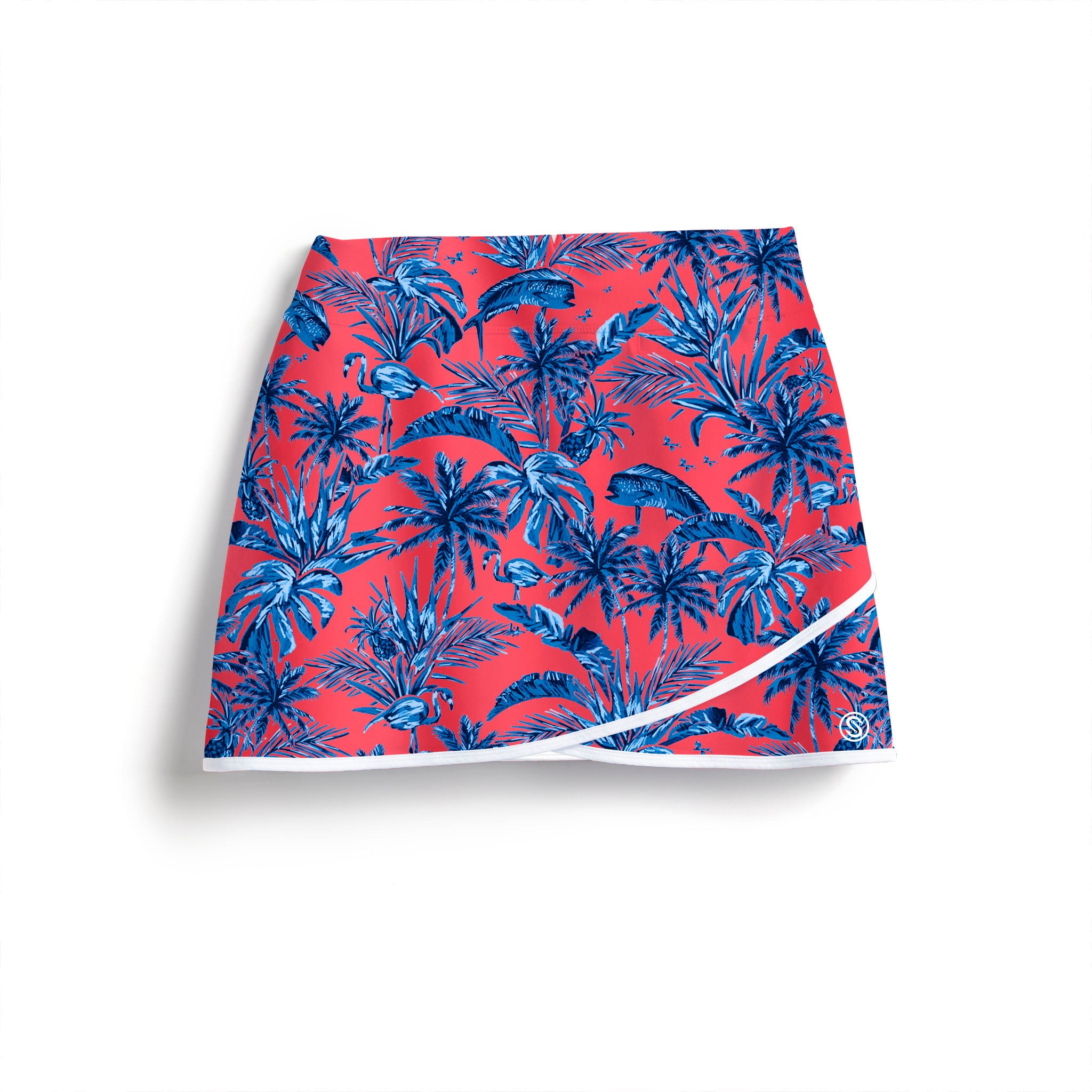 SCALES Mahi Mahi Womens Iconic Skort Coral, Large - Walmart.com