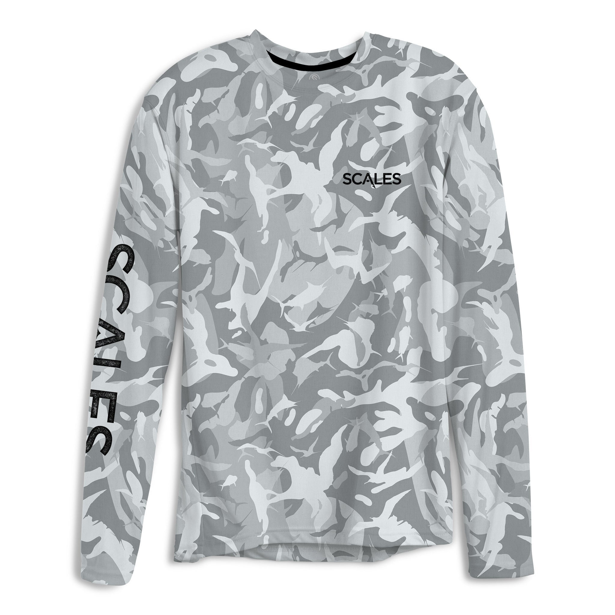 SCALES PRO Frigate Camo Long Sleeve Performance Frigate Grey Camo ...