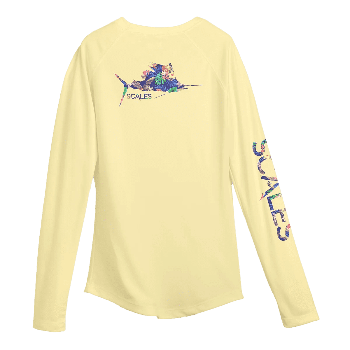 SCALES Tropical Sailfish Womens Long Sleeve Performance Yellow, Large ...
