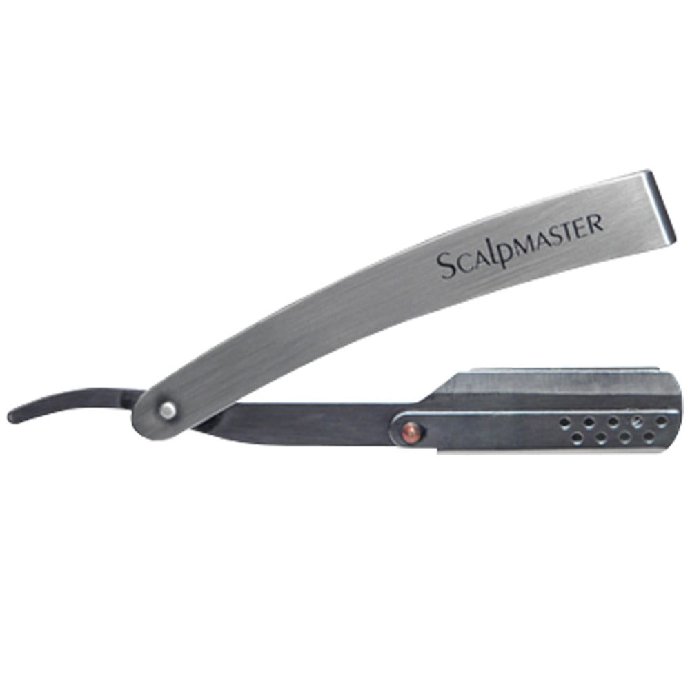 Burmax SCALPMASTER SR-SC1200 Straight Razor, Stainless Steel Double ...