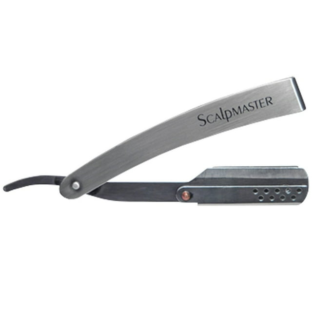 SCALPMASTER Professional Straight Razor Kit, Stainless Steel Edge ...