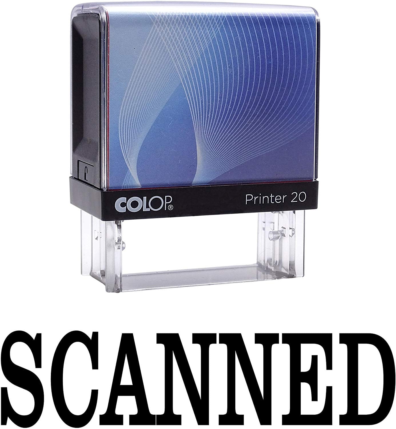 SCANNED Self Inking Rubber Stamp Black Ink Office Stationary Custom ...